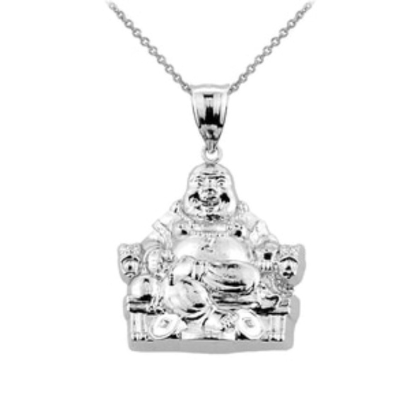 Element Shine | Jewelry | Sterling Silver Buddha Pendant | Poshmark
